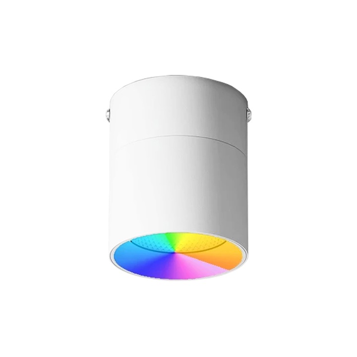 Spot de tavan pliabil si dimabil LED 12W, Smart WiFi, RGB, 3000K-6500K ...