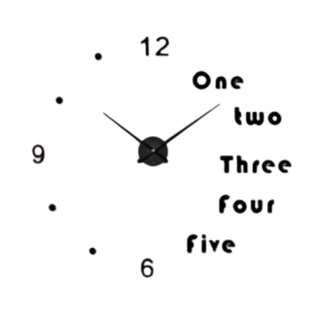 Ceas decorativ de perete DIY 43 cm - Ultra silentios - eMAG.ro