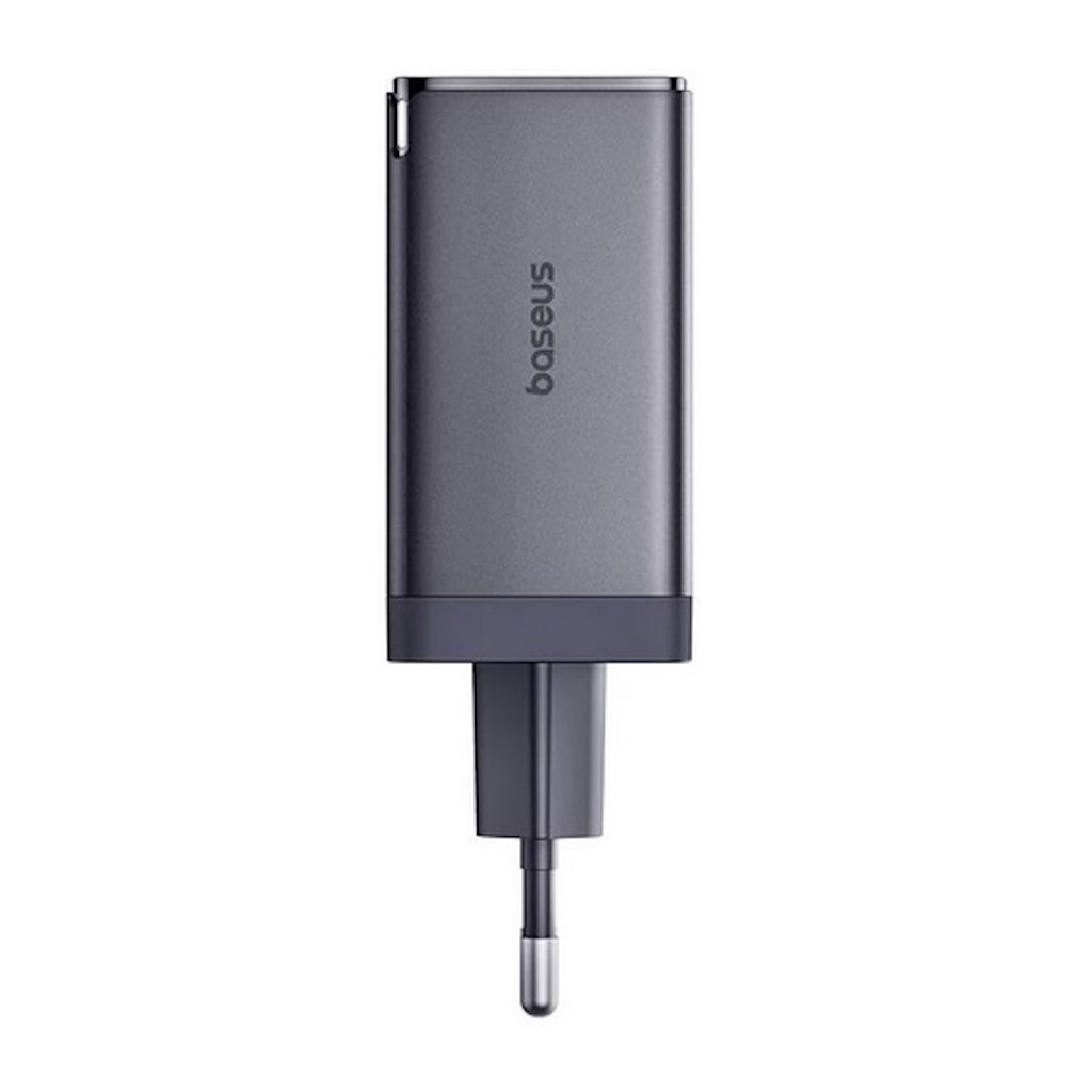 Incarcator retea Baseus GaN5, 65W, 2x USB-C, 1x USB (cablu USB-C inclus ...