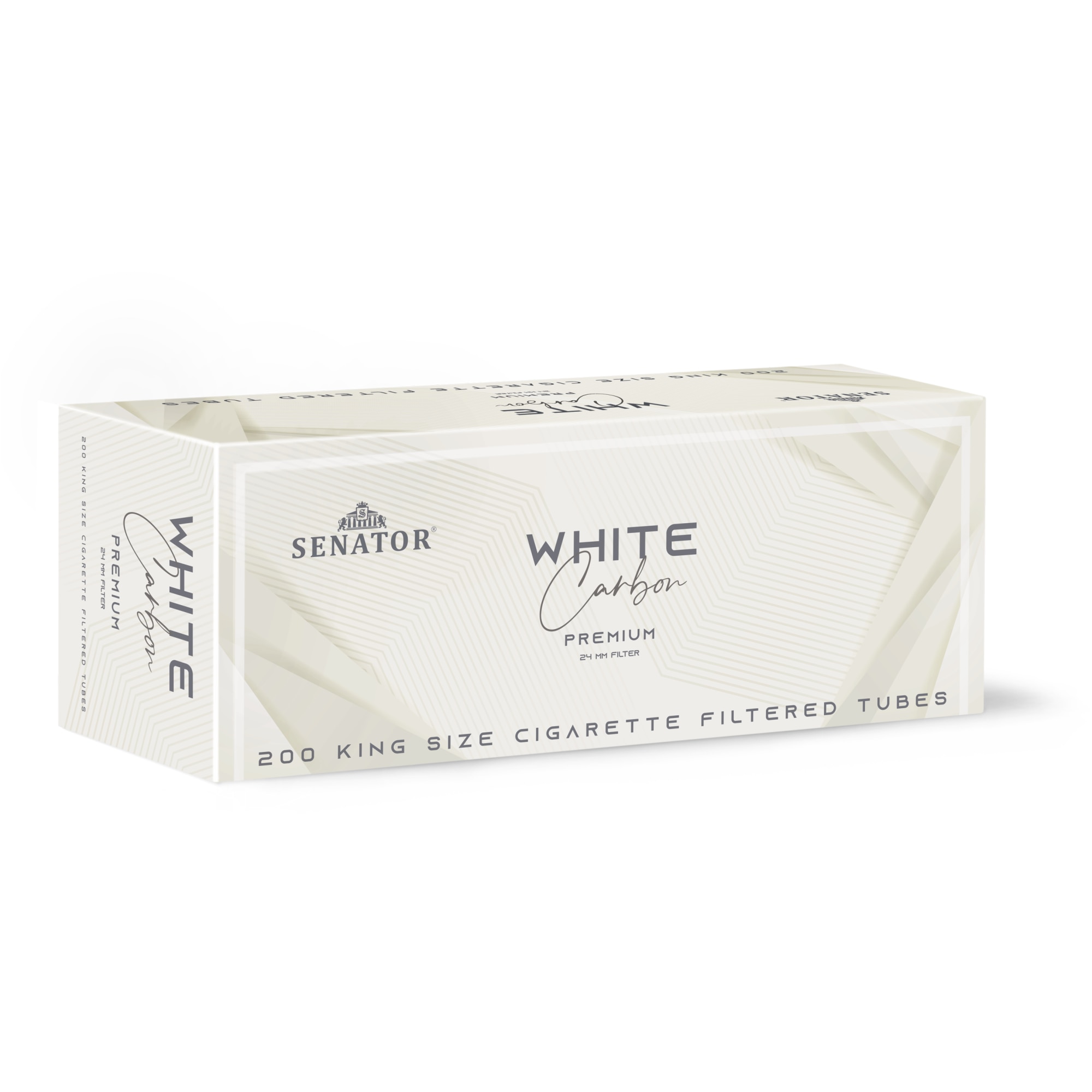 Tuburi tigari SENATOR - Carbon Premium 24 mm WHITE 200 - eMAG.ro