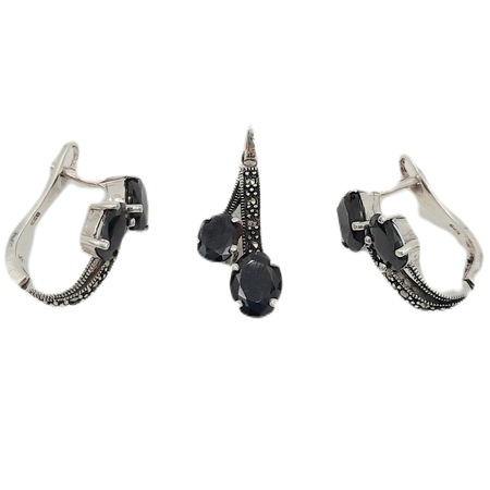 Set Cercei si Pandant Argint 925 Zirconiu Otilia de 3 cm - eMAG.ro