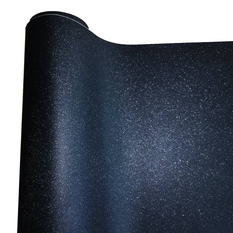 Autocolant negru cu efect de sclipici cu tehnologie de eliminare a ...