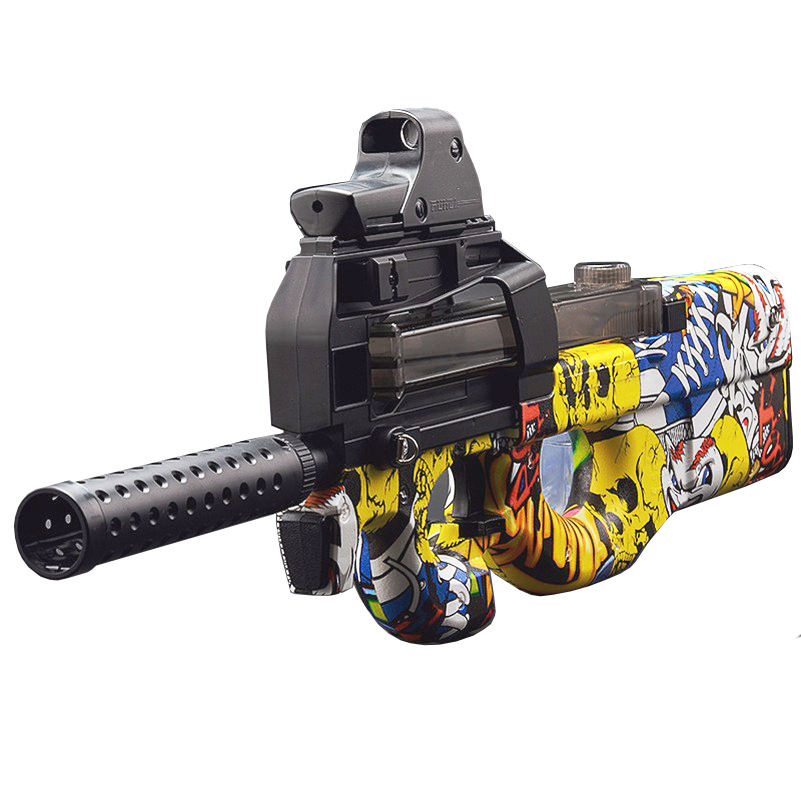 Set de pusca automata cu mingi gel si accesorii, electrica, multicolor ...