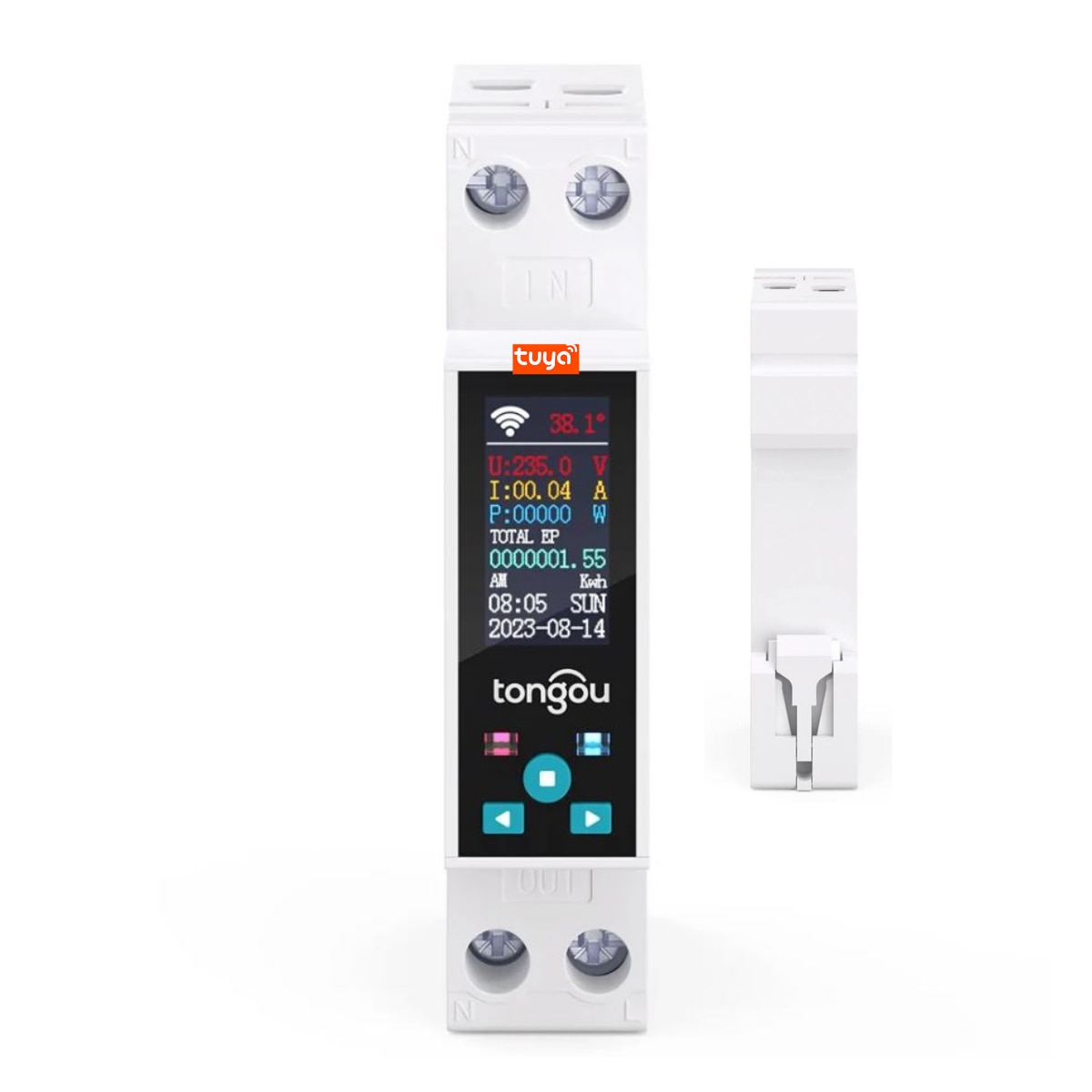 Releu de protectie monofazic, smart, WIFI, 2P, max 50A, monitorizare consum energie, digital ...