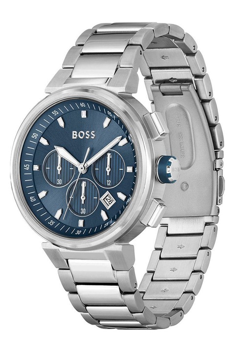 BOSS, Ceas cronograf din otel inoxidabil, Argintiu - eMAG.ro