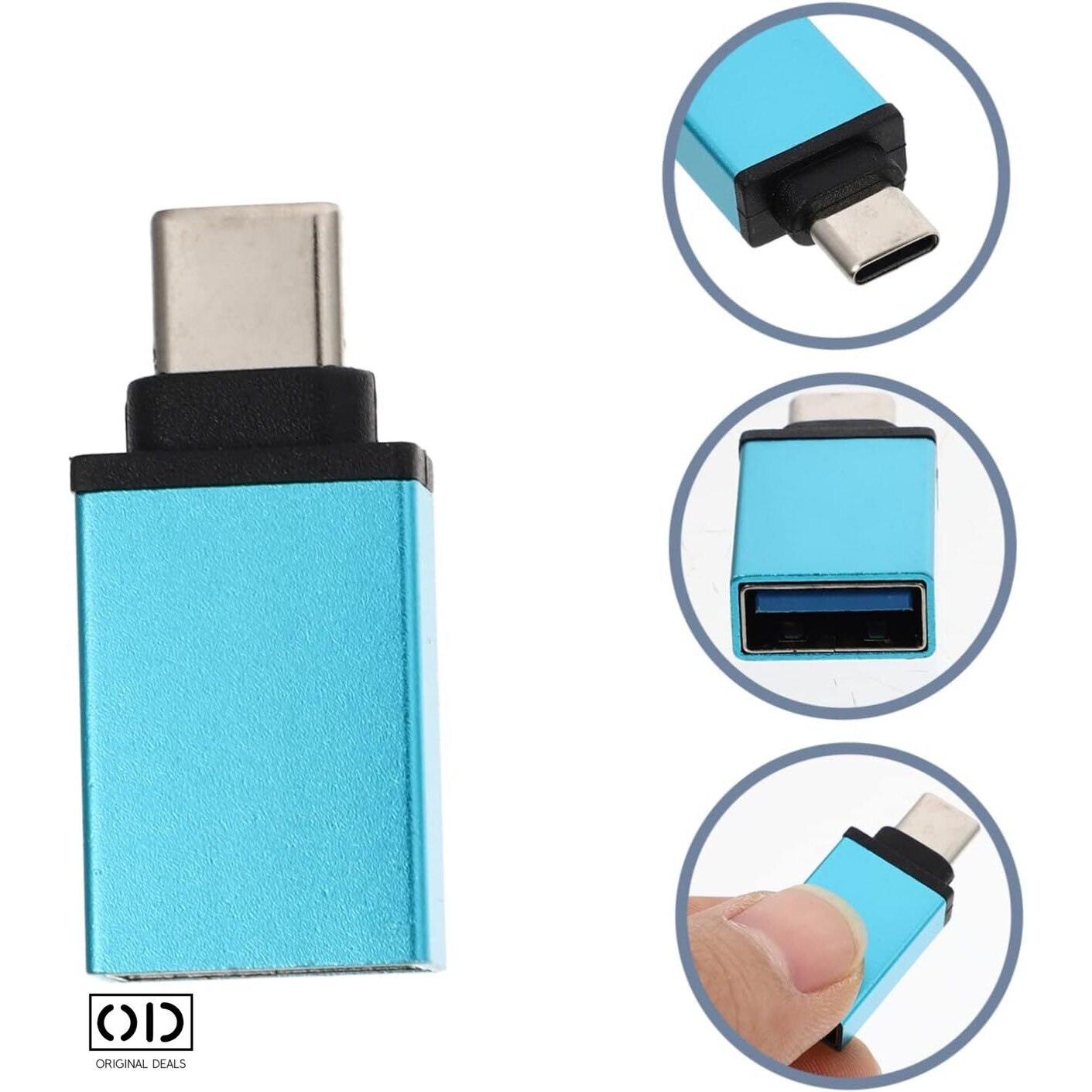 Hub Usb cu 3 Porturi si Adaptor Usb Tip C si Usb 3.0, Viteza Transfer ...