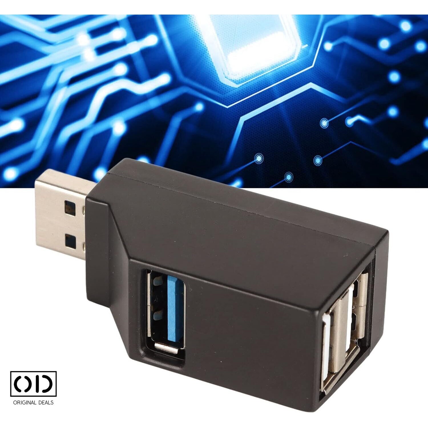 Hub Usb cu 3 Porturi si Adaptor Usb Tip C si Usb 3.0, Viteza Transfer ...