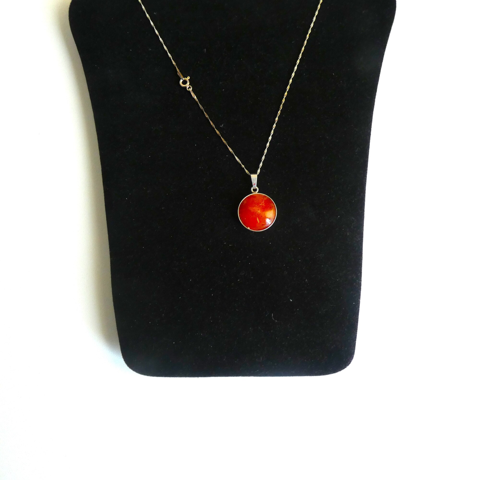 Colier argint 925 cu piatra jad - eMAG.ro