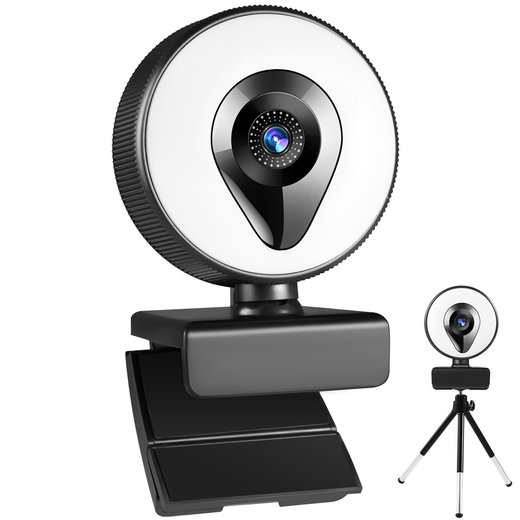 Webcam 4K Full HD, IMODIX®, 8 Milioane De Pixeli, 3 Tipuri De Lumina ...