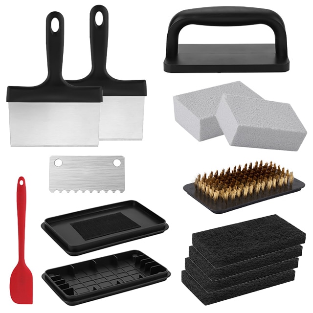 Kit ustensile gratar, WEPZSXO, 14 Piese, Multicolor - eMAG.ro