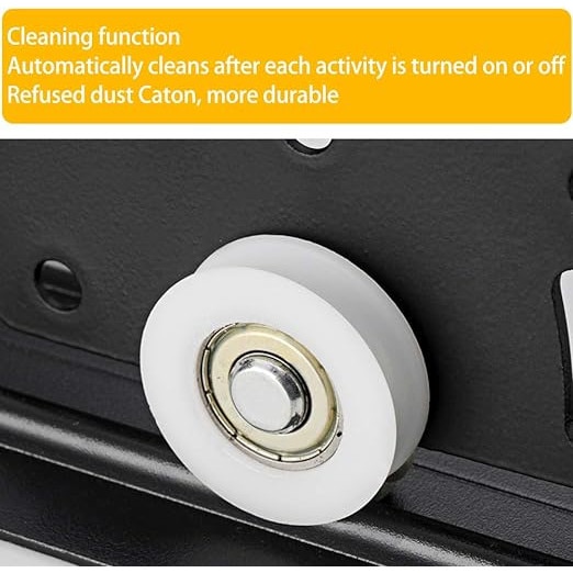 Set 2 roti pentru usi glisante, JENUOS®, Nailon, 30 mm, Negru - eMAG.ro