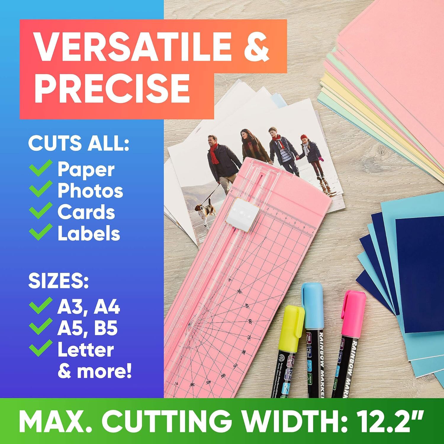 Trimmer hartie, A4, Roz - eMAG.ro