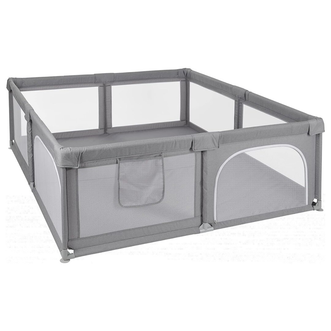 Tarc de joaca pentru bebelusi, Varsta 0-5 ani, 150x180x65 cm, Protectii ...