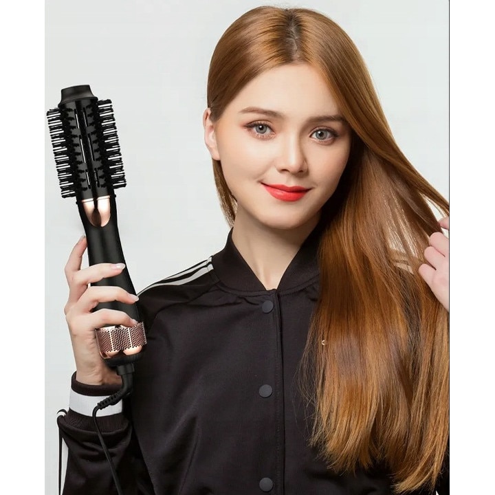 Uscator de par cu functie de ondulare prin jonizare, premium, 4 in 1 ...