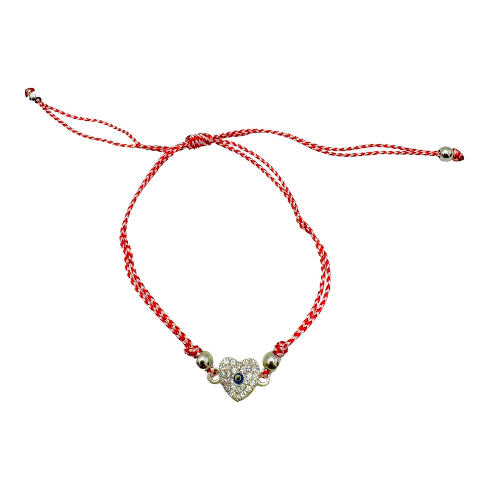 Set 12 Bratari Martisor, Talisman Inima, snur reglabil - eMAG.ro