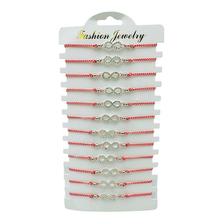 Set 12 Bratari Martisor, INFINITY LOVE, snur reglabil - eMAG.ro