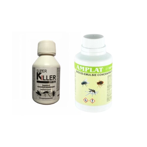 Insecticid Super killer 25 T EC, 100 ml + Insecticid Amplat, 100 ml ...