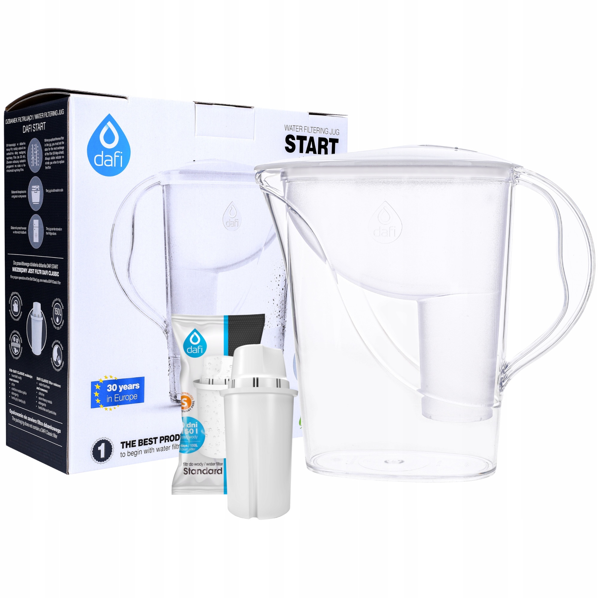 Cana filtranta si filtru, Dafi, 2.4l, Alb - eMAG.ro