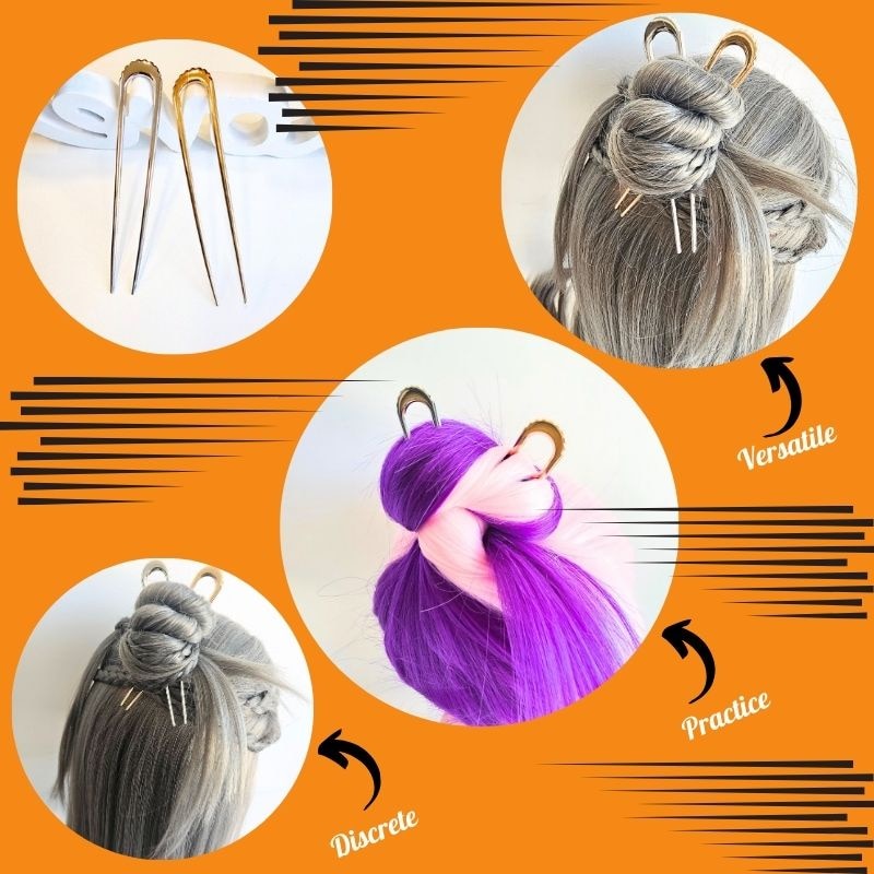 Set 2 ace par argintiu si auriu, 12 cm x 2 cm, metal, model betisor par ...