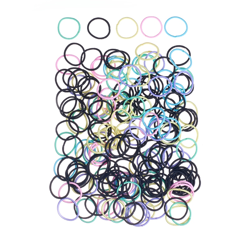 Set 100 Elastice par mici multicolore - eMAG.ro