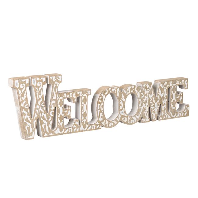 Tabela Decorativa Masa Lemn Modele Reliefate WELCOME - eMAG.ro