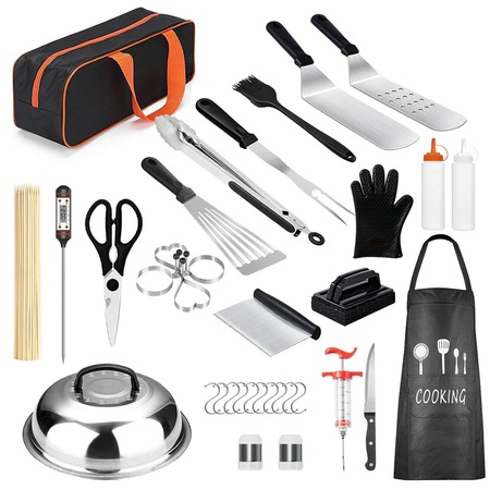 Set gratar BBQ din134 piese, Timeless Tools, din otel inoxidabil - eMAG.ro