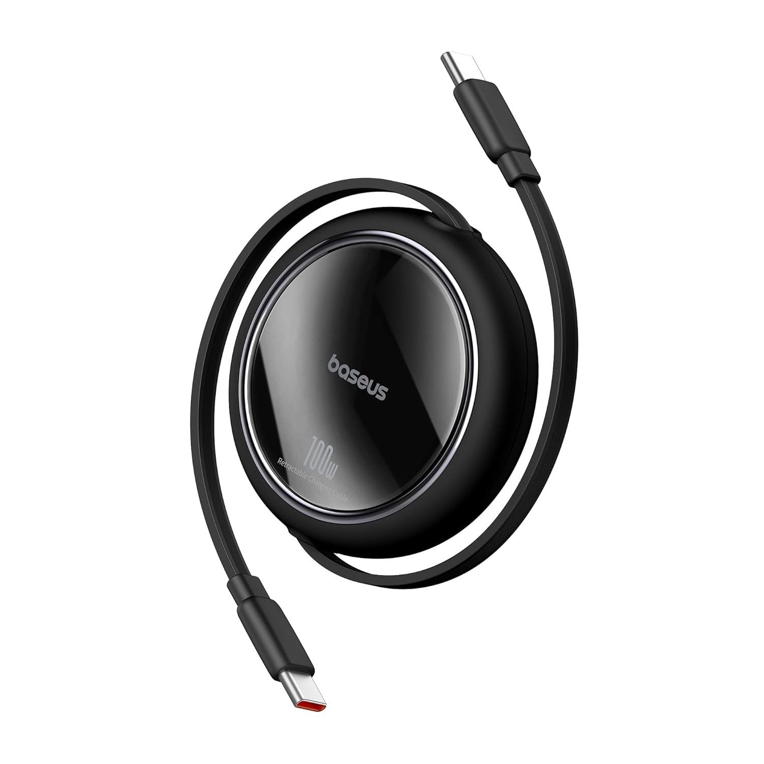 Cablu Baseus Free2Draw Mini, Retractabil, USB-C la USB-C, 100W, 1m ...