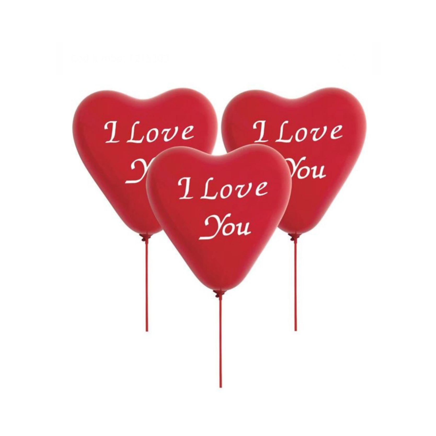 Baloane inima, rosii, "I love you", 23cm, 8 buc - eMAG.ro