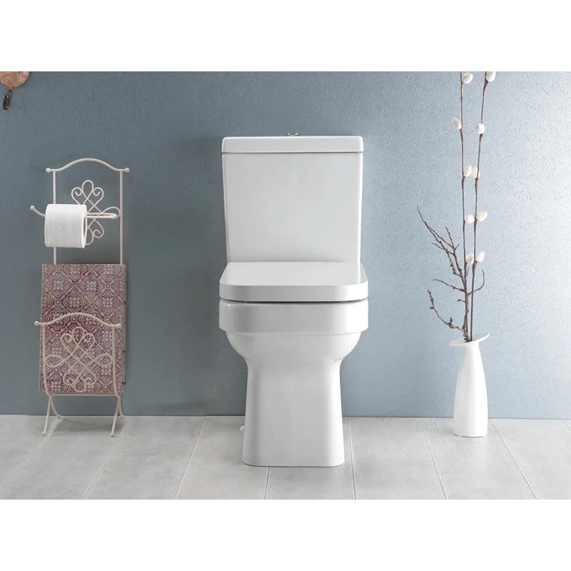 Set WC cu functie bideu si baterie premontata Cerastyle Noura, capac ...