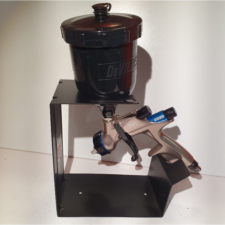 Pistol de vopsit De Vilbiss, cu cana plastic 600 ml, cap HVLP Plus, cu ...