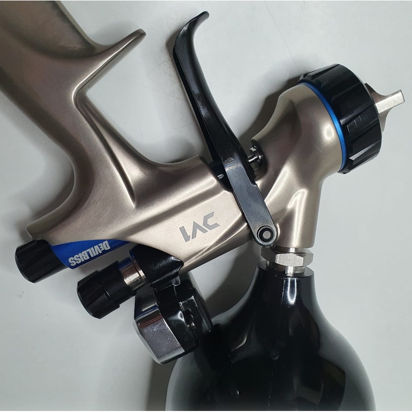 Pistol de vopsit De Vilbiss DV1 Digital, cu cana plastic 600 ml ...