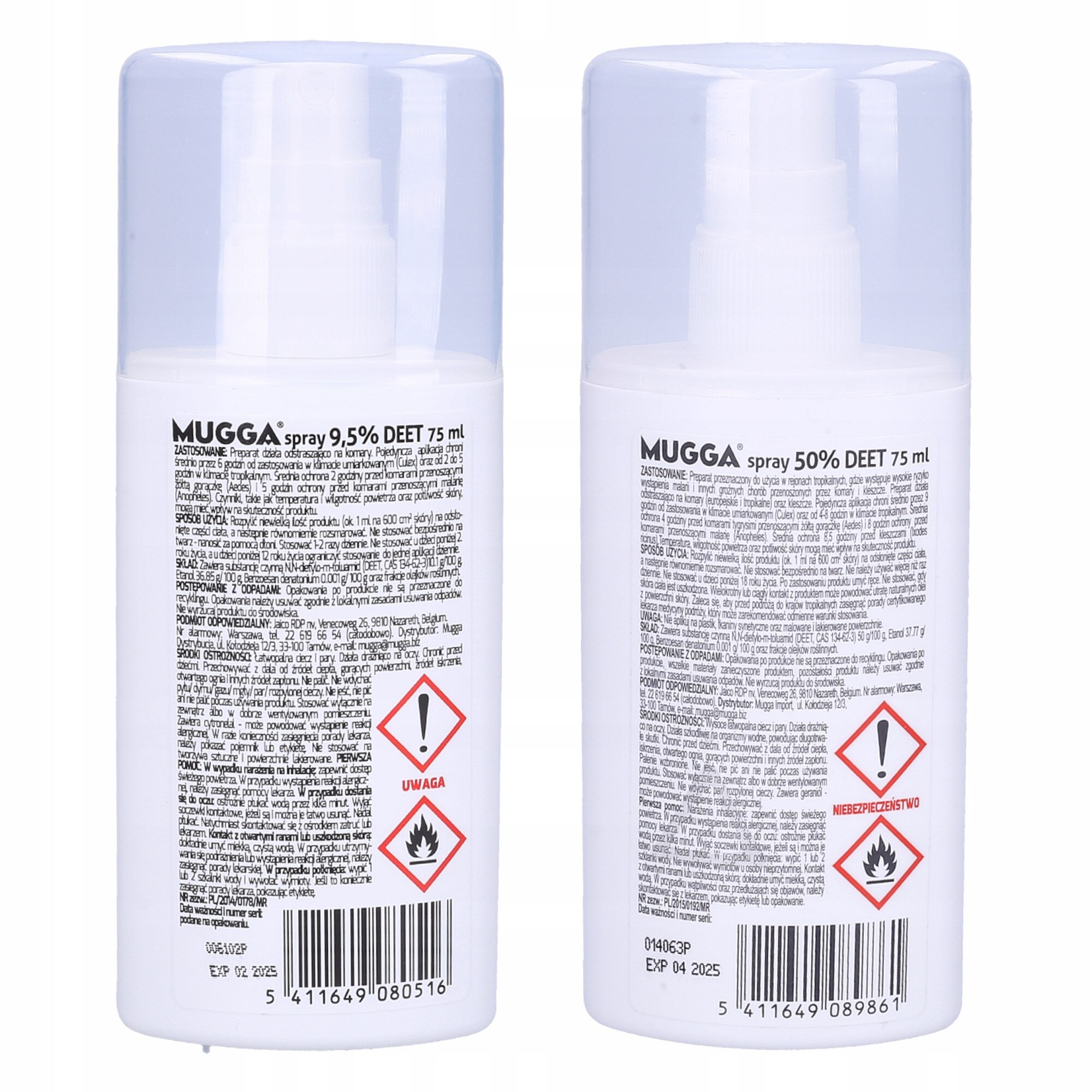 Kit 2 spray-uri capuse, Mugga, 2x75 ml - eMAG.ro