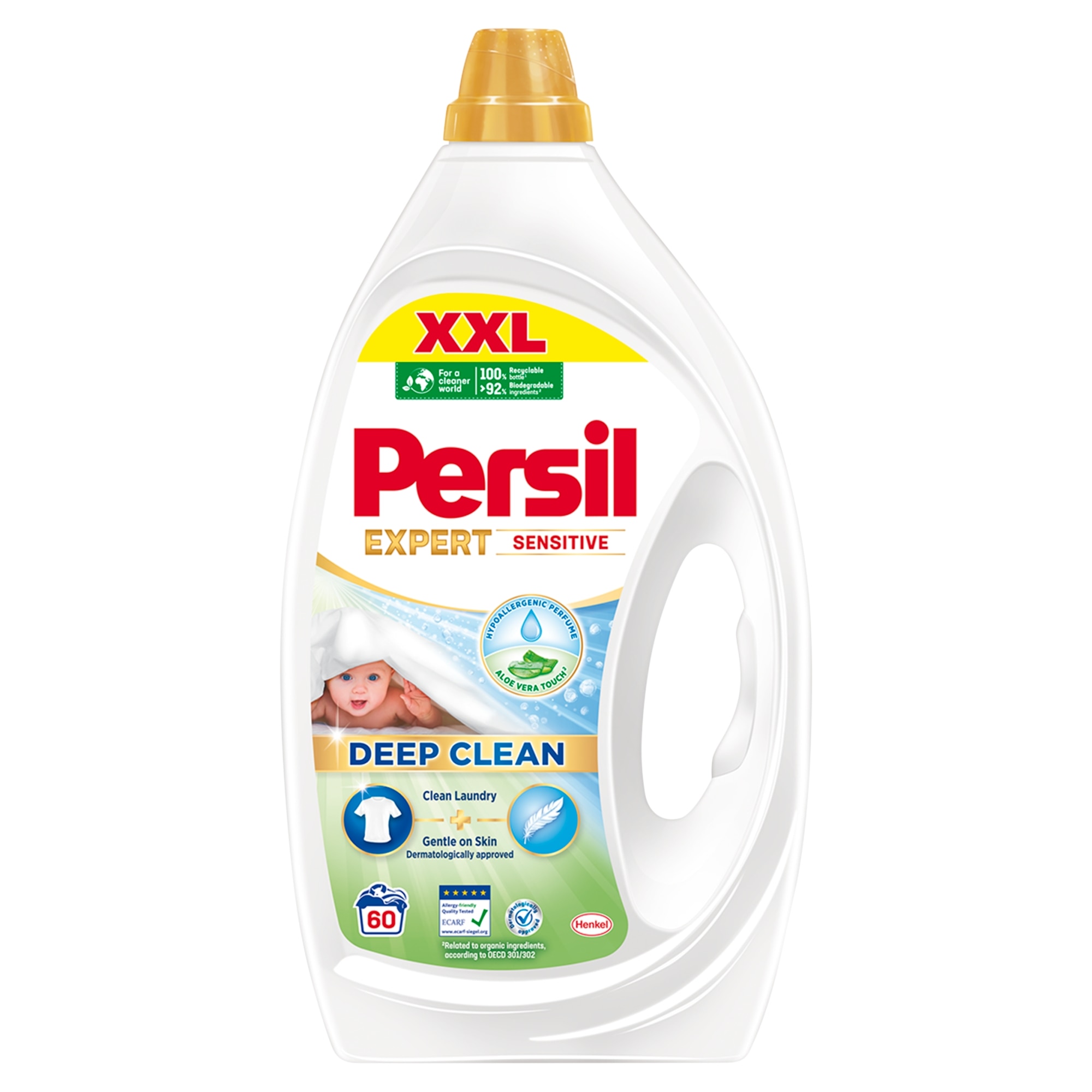 Persil Expert Sensitive mosógél, 60 mosás, 2.7L - eMAG.hu