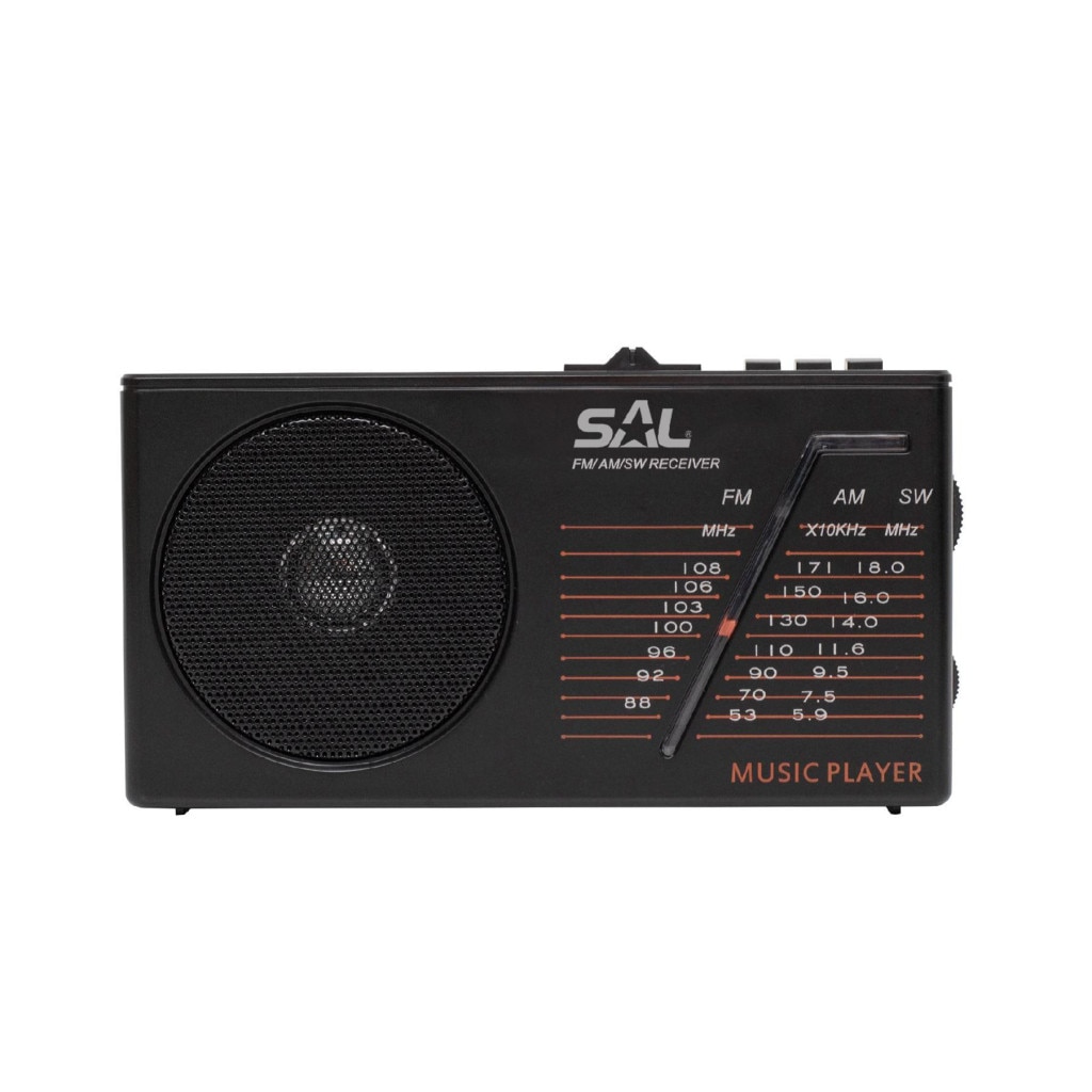 Radio hibrid solar SAL RPH 1, acumulator 18650, panou solar, SD, USB ...