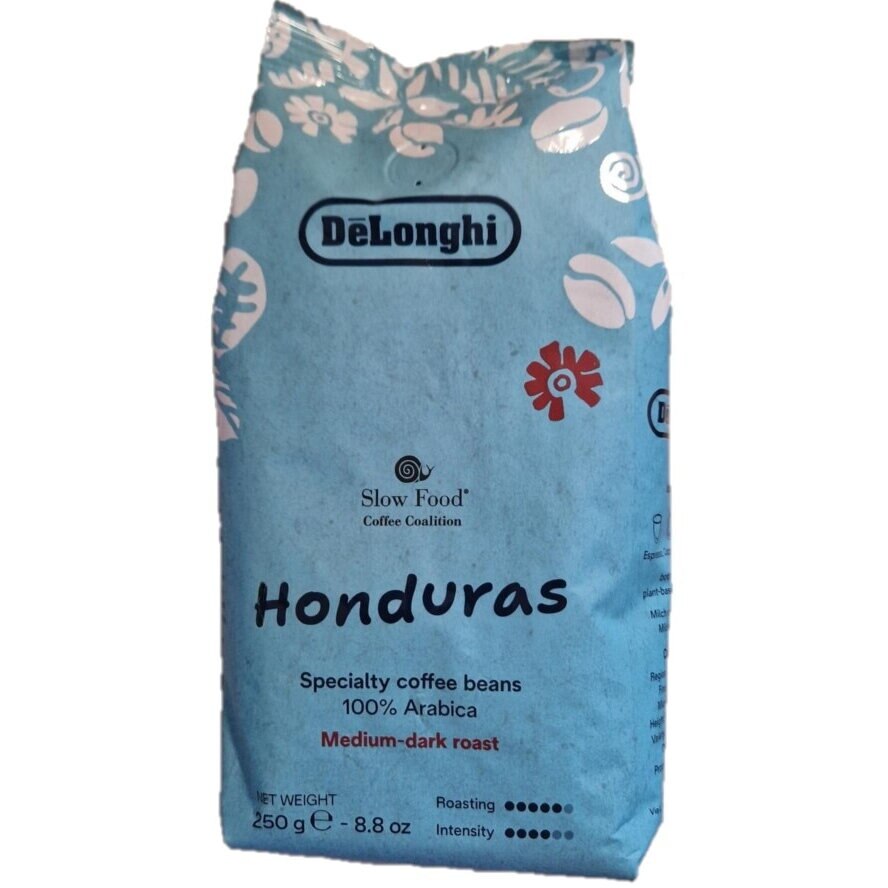 Cafea boabe DeLonghi, 100% Arabica, grad de prajire mediu-intens, 250 g ...
