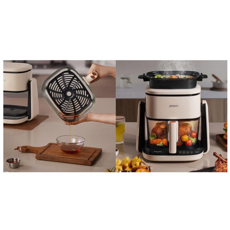 Friteuza cu aer cald JIMMY Air Fry AF3, 1100 W, capacitate 4L, bol ...