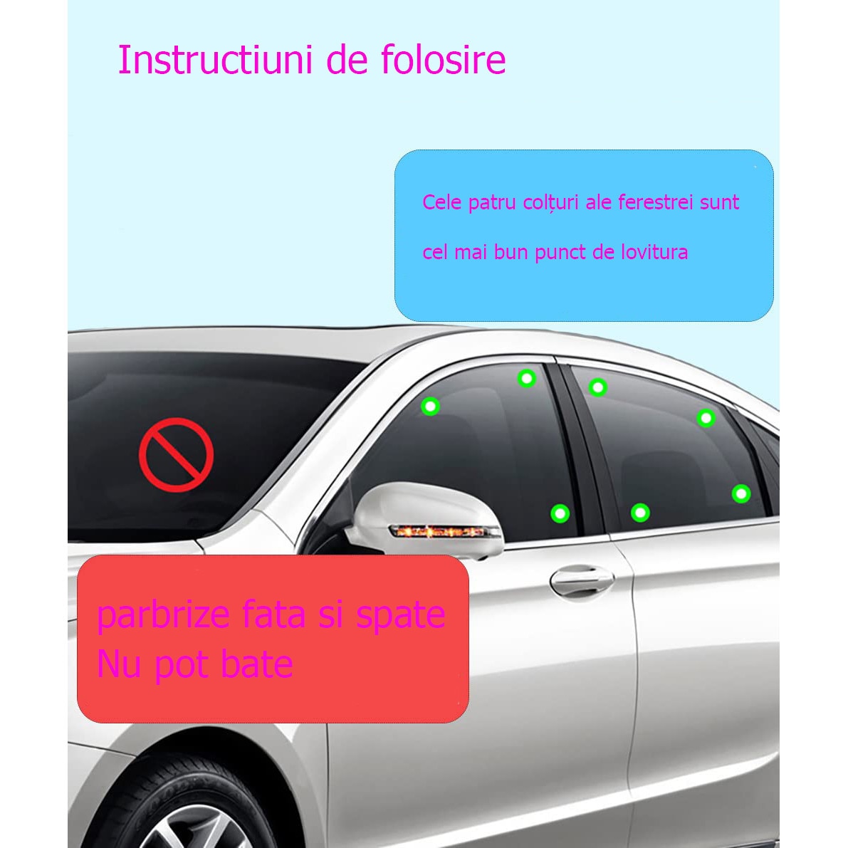 Set 2 instrumente evacuare auto, Inox, Multicolor - eMAG.ro