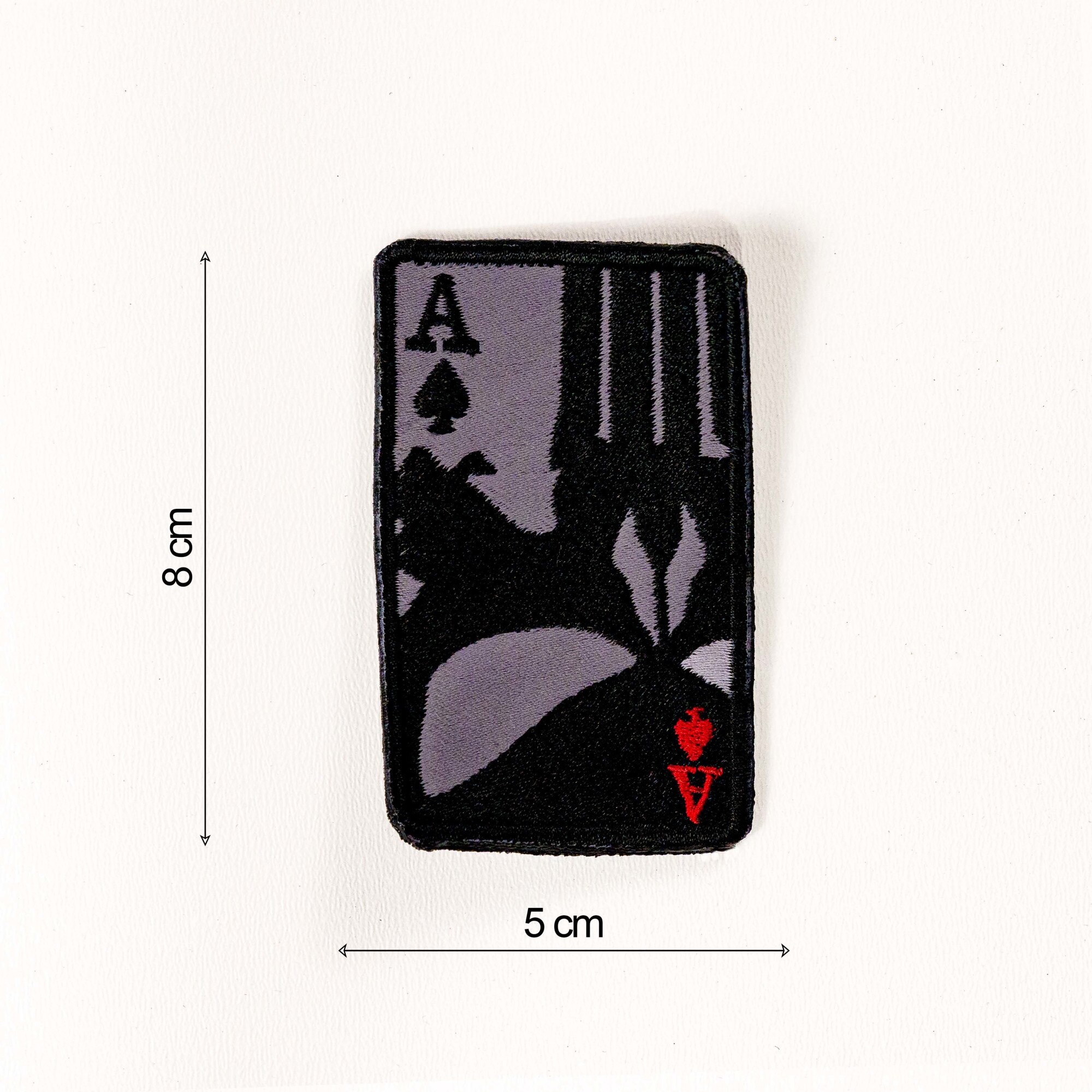 Petic brodat - Punisher schelet carte de joc, 8x5 cm - eMAG.ro