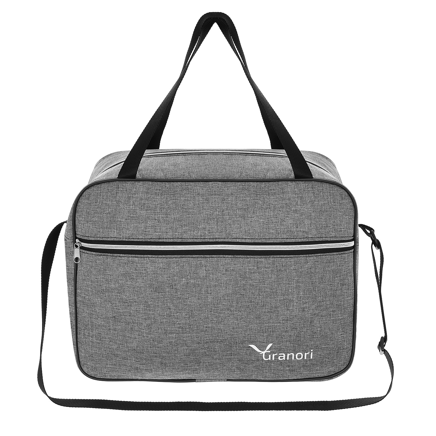Geanta de mana calatorii Granori, Poliester, 40x20x25cm, Gri - eMAG.ro