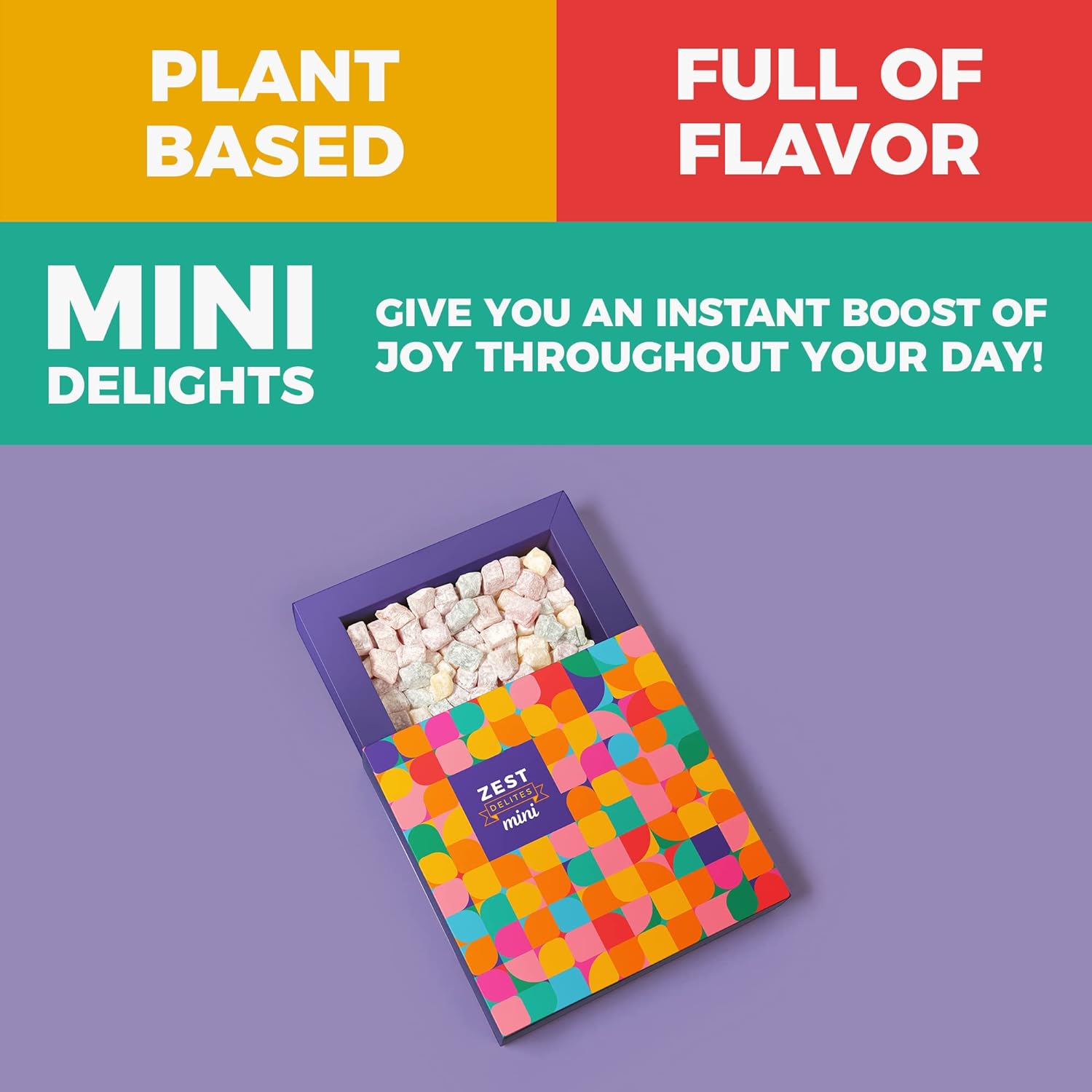 Rahat turcesc mini Zest Delites, portocale, trandafiri, capsuni, lamaie ...