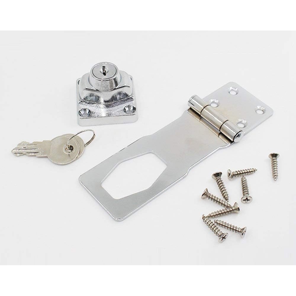 Broasca cu cheie, JUP, Otel, Pentru usa, Dulap, 15 x 4 cm, Gri - eMAG.ro