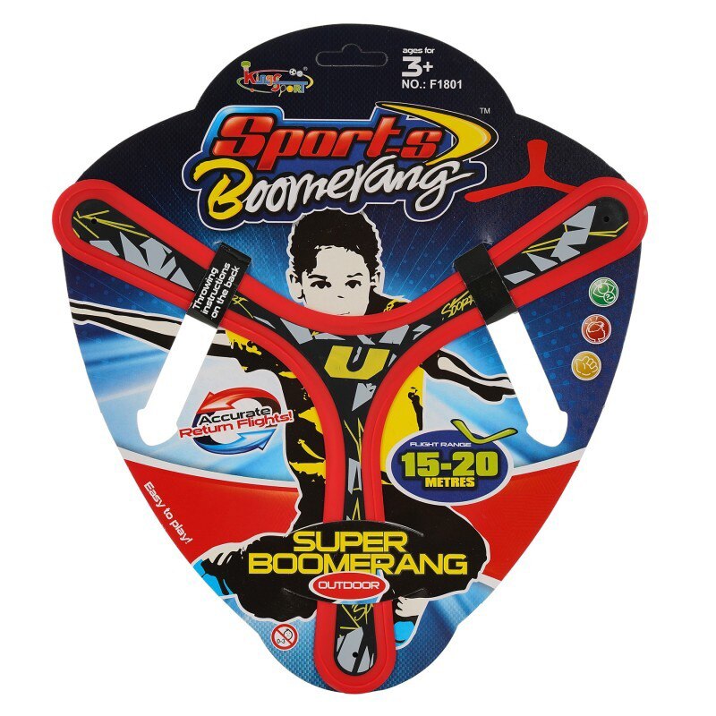 Boomerang, King Sport, 26.6 cm, 3 ani+, Rosu - eMAG.ro