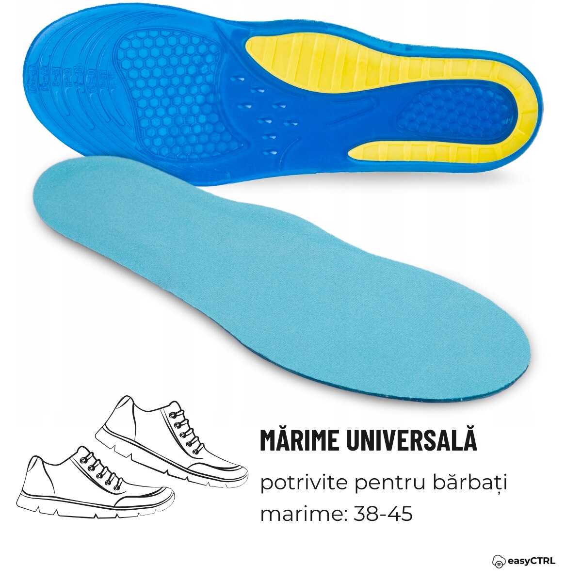 Set 2 Branturi ortopedice din gel, uz zilnic, marime ajustabila 38-45 ...