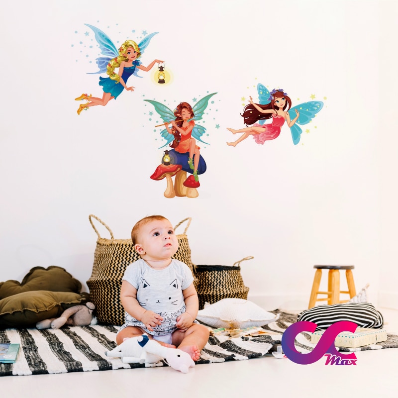 Sticker Decorativ Autoadeziv CCmax, 3 Zane Magice pentru Camera ...