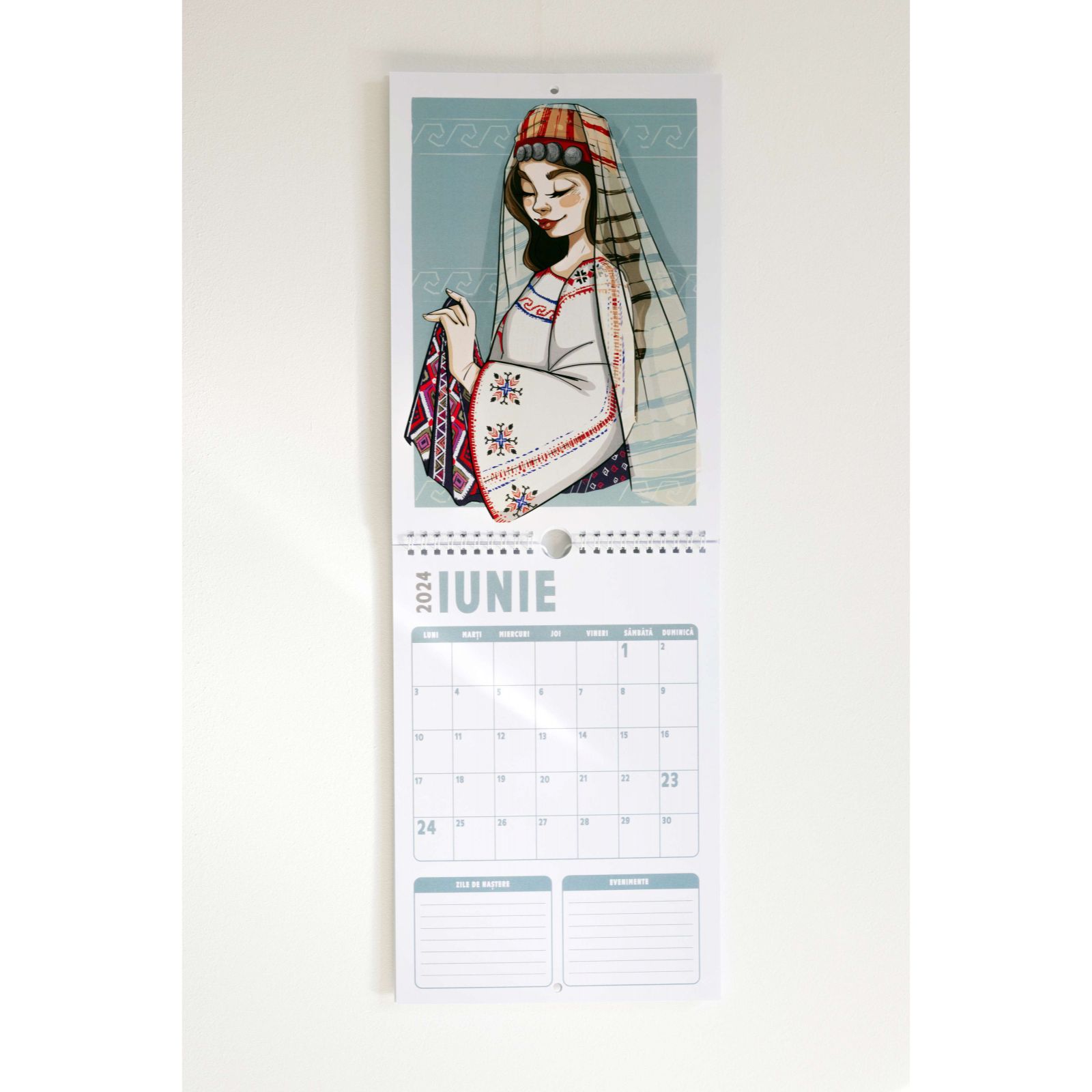 Calendar perete, Ronic X, ilustratii Romancute, A4, 12+1 file, carton ...