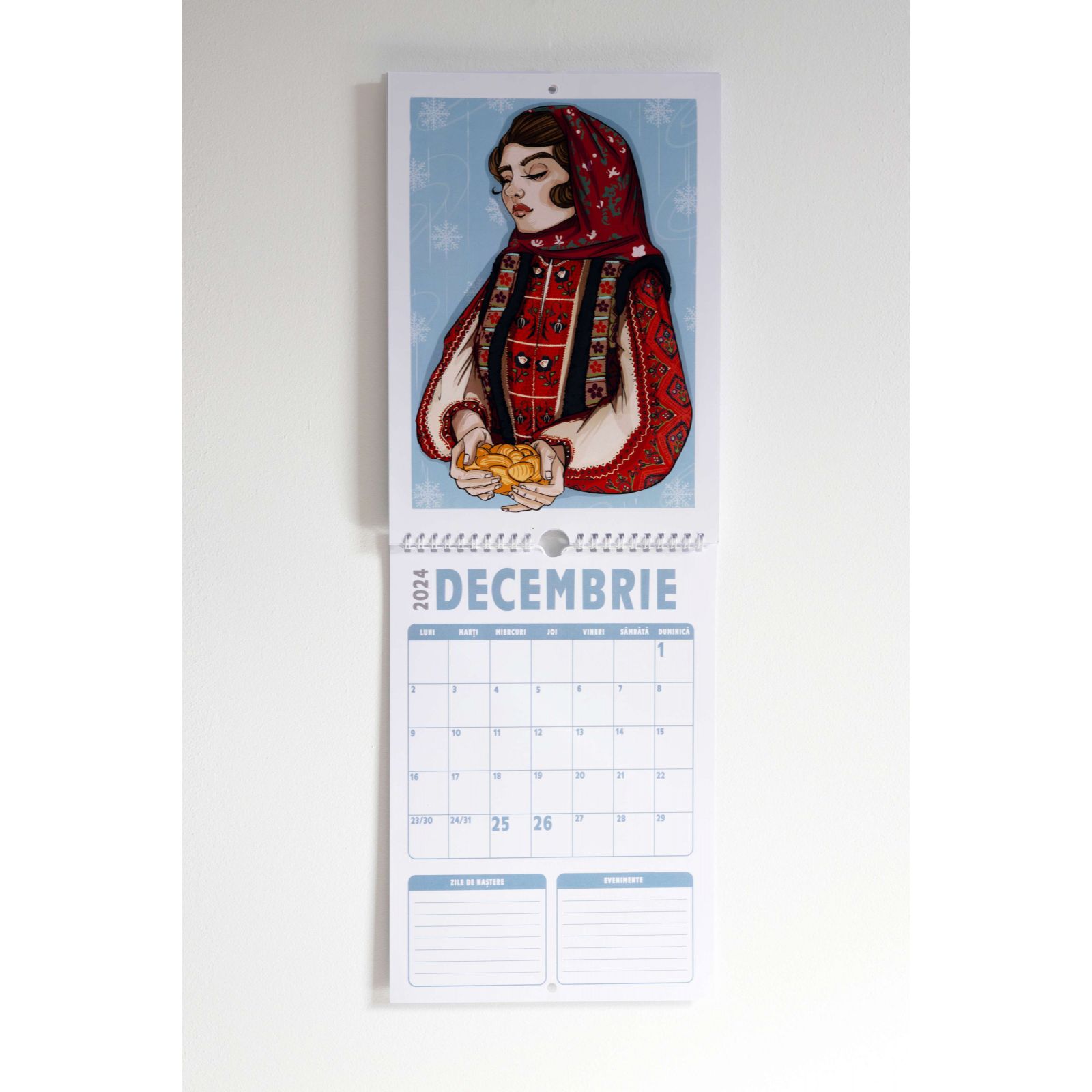 Calendar perete, Ronic X, ilustratii Romancute, A4, 12+1 file, carton ...