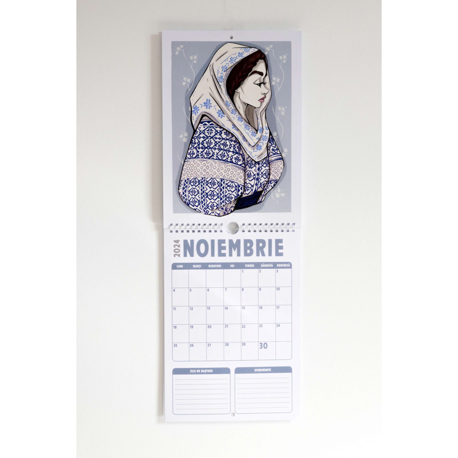 Calendar perete, Ronic X, ilustratii Romancute, A4, 12+1 file, carton ...
