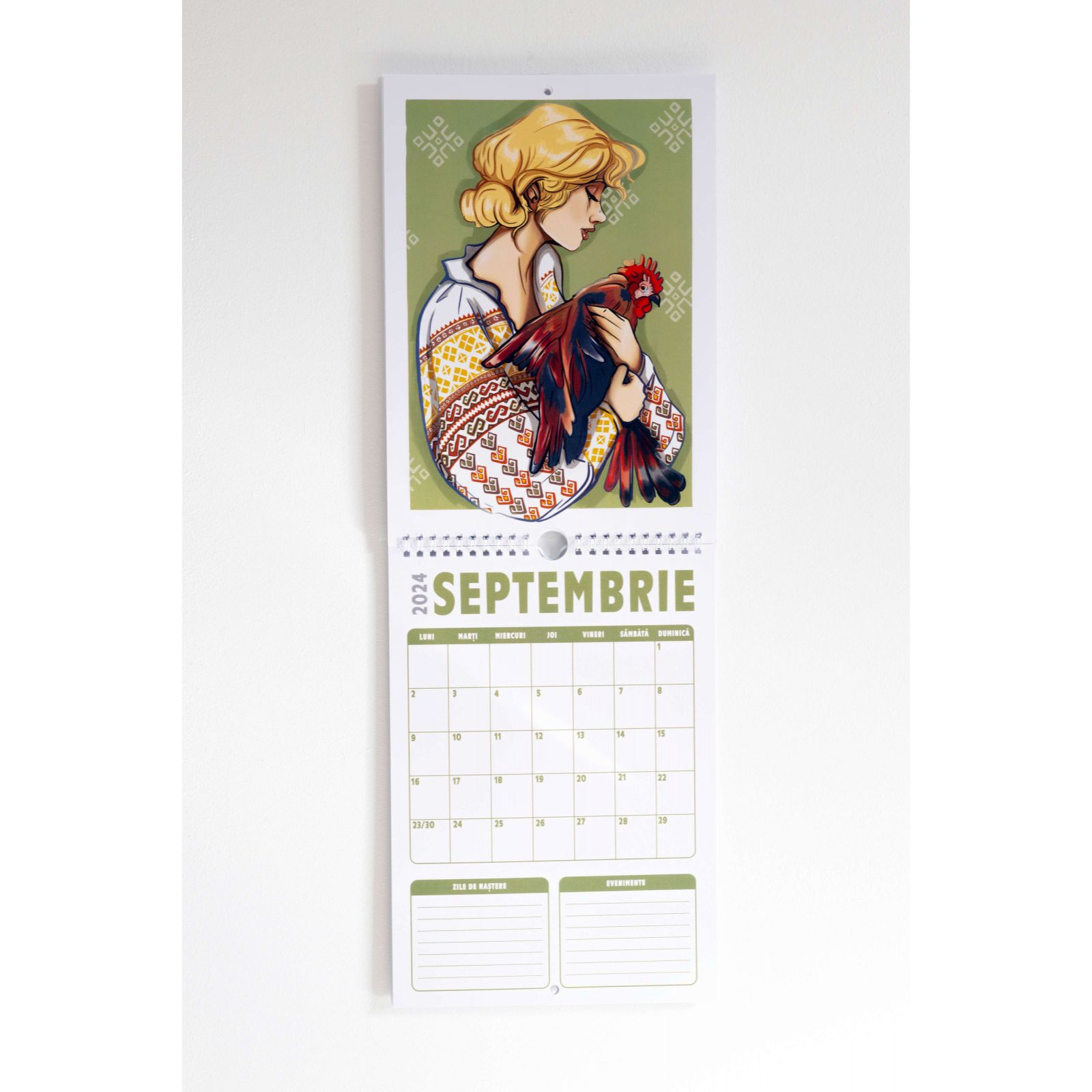 Calendar perete, Ronic X, ilustratii Romancute, A4, 12+1 file, carton ...