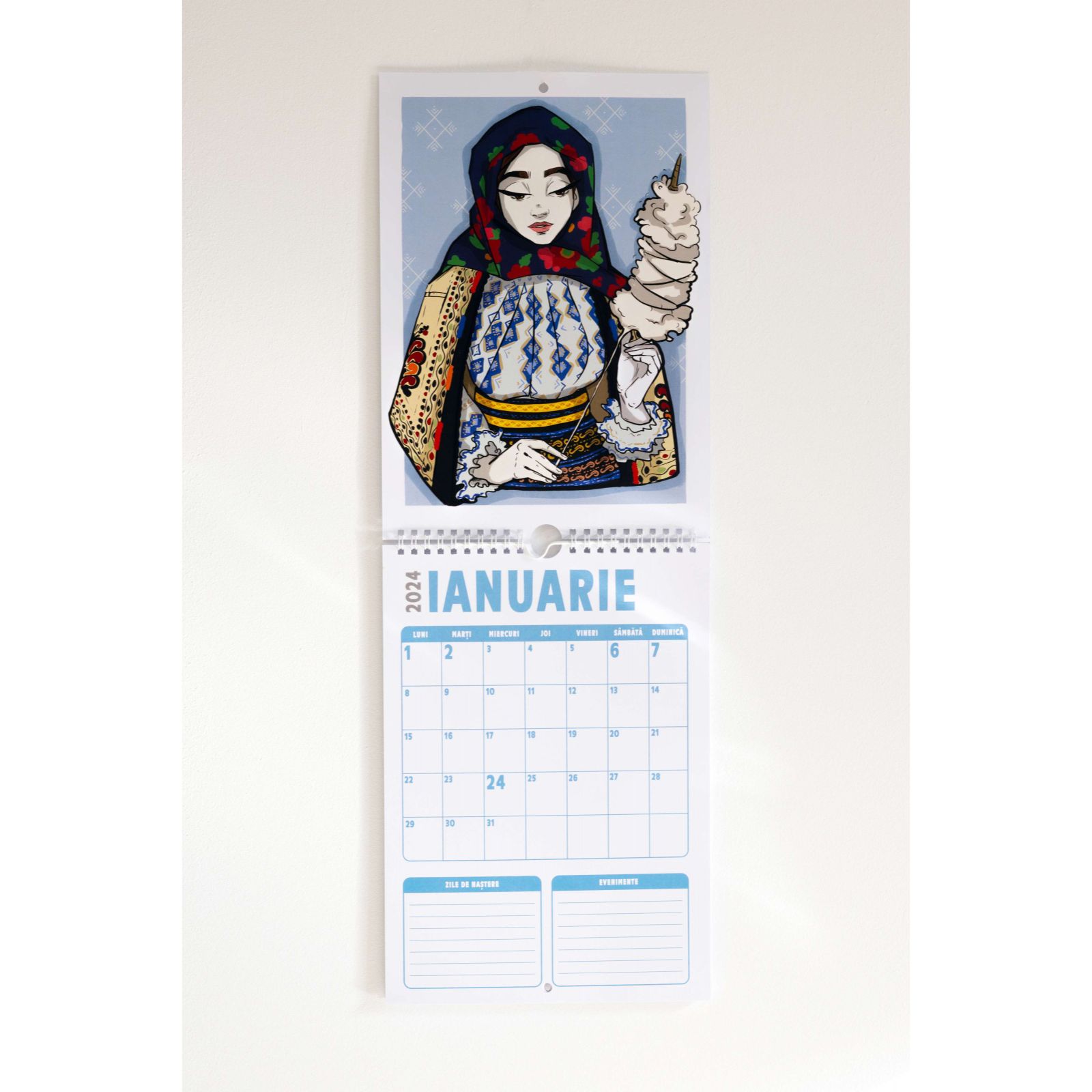 Calendar perete, Ronic X, ilustratii Romancute, A4, 12+1 file, carton ...