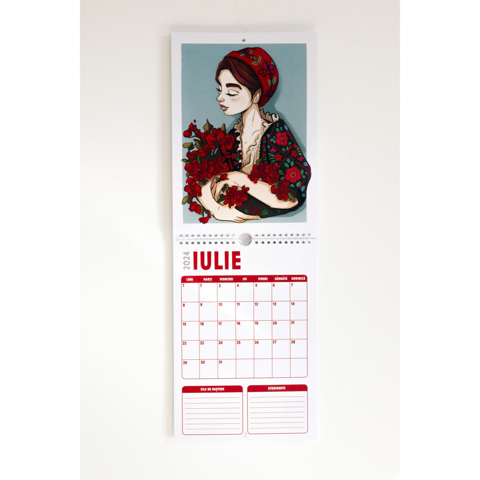 Calendar perete, Ronic X, ilustratii Romancute, A4, 12+1 file, carton ...